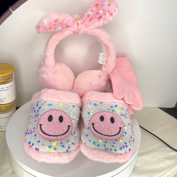 Accessories | Call Me Lil Miss Queen Kids Ear Muffs With Smiley Face ...